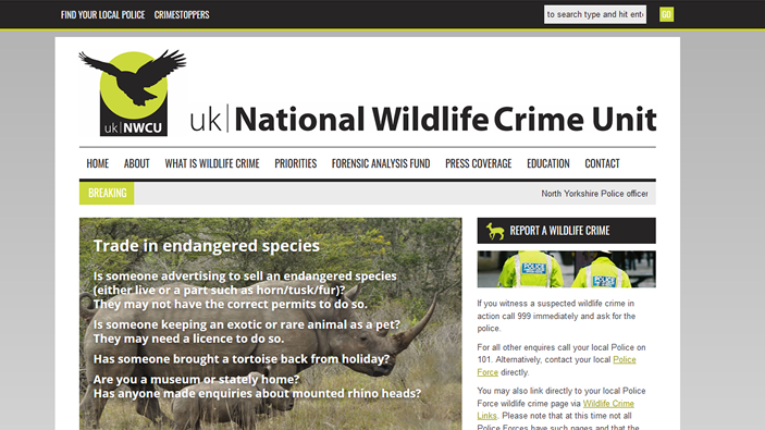 UK National Wildlife Crime Unit (NWCU) | Artificial Art | Digital Marketing